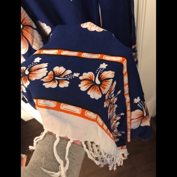 Vintage | Swim | Vintage Hawaiian Print Sarong Full Body Length | Poshmark